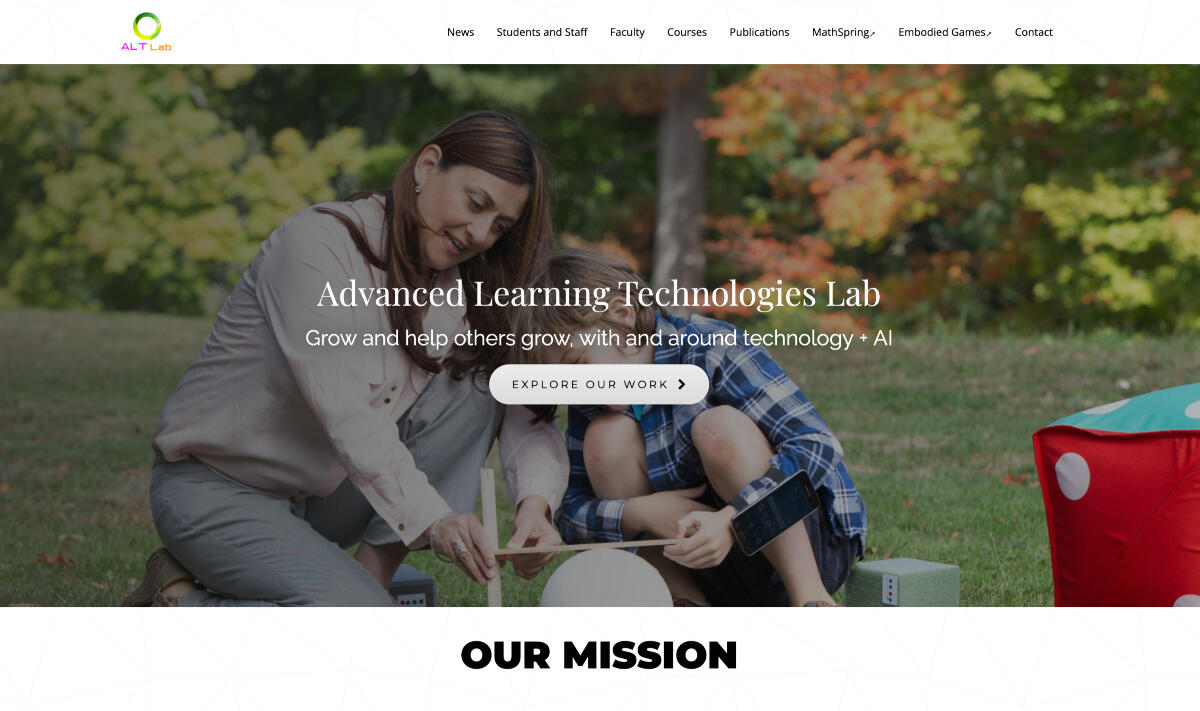 Advanced Learning Technologies Lab | University of Massachusetts Amherst
